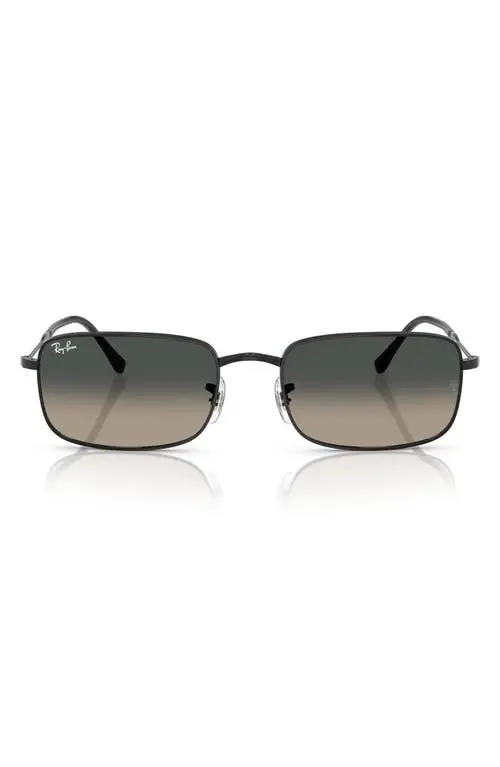 Ray-ban 59mm Gradient Rectangle Sunglasses - Black