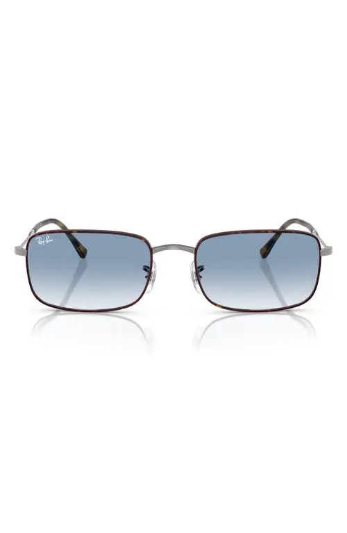 Ray-ban 59mm Gradient Rectangle Sunglasses - Blue Gradient