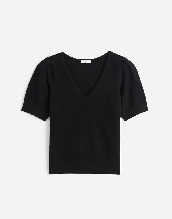 Madewell Cashmere Sweater Tee - Heather Asphalt