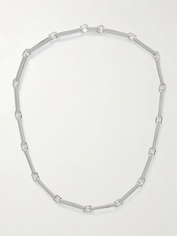 LAURA LOMBARDI Chuisa Rhodium-plated Necklace - Silver