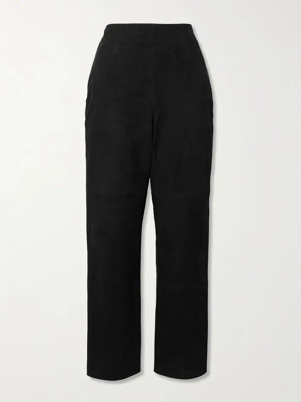 RÓHE Suede Straight-leg Trousers
