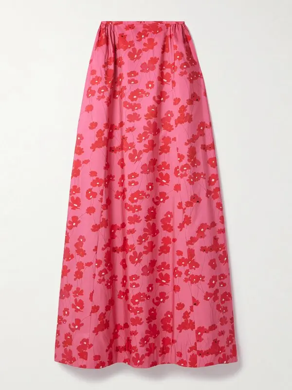 Bernadette Elle Floral-print Taffeta Maxi Skirt