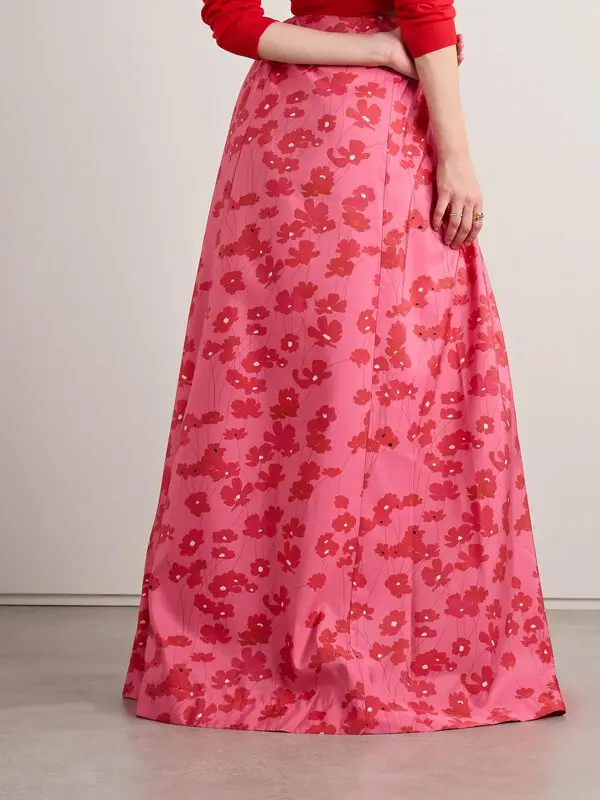Bernadette Elle Floral-print Taffeta Maxi Skirt