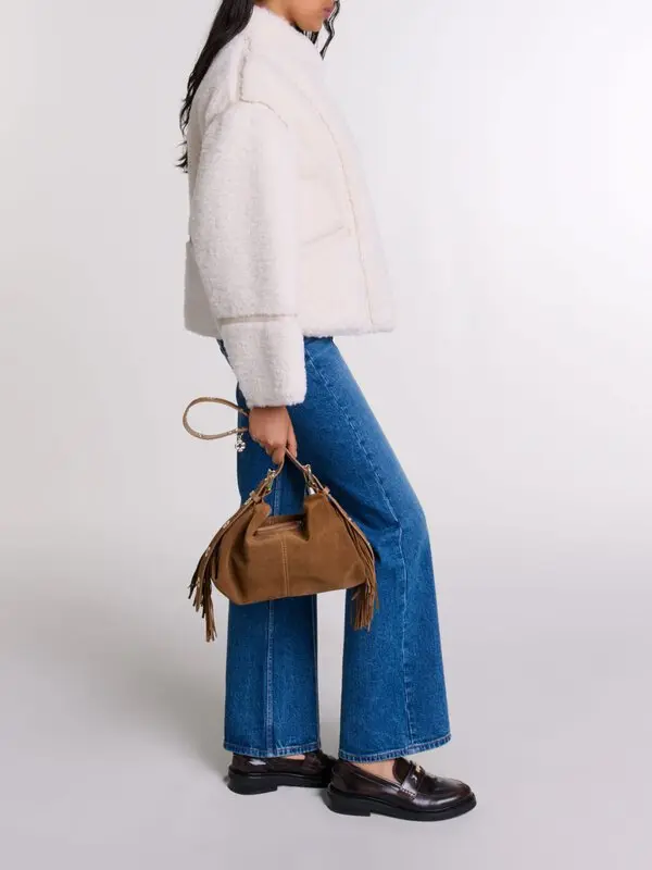 Maje Short Faux Fur Jacket