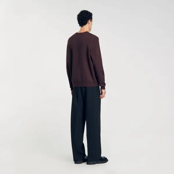 Sandro Floral Appliqué Sweatshirt