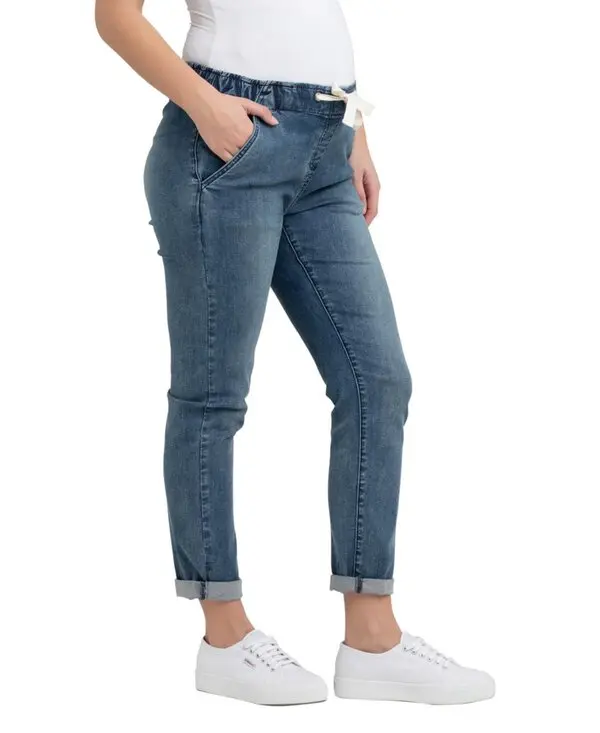 RIPE MATERNITY Denim Jogger - Blue