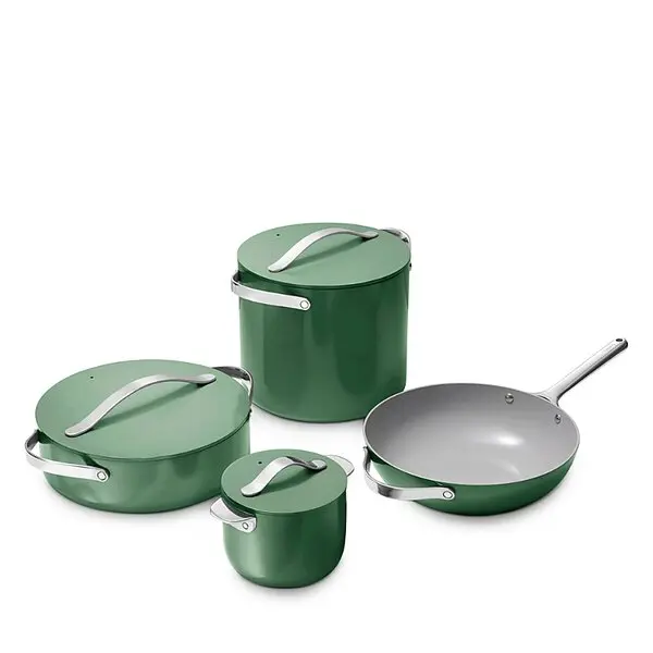 CARAWAY 8 Piece Nonstick Cookware Set - Sage