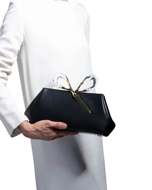 Alexis Bittar The Scissor Leather Clutch