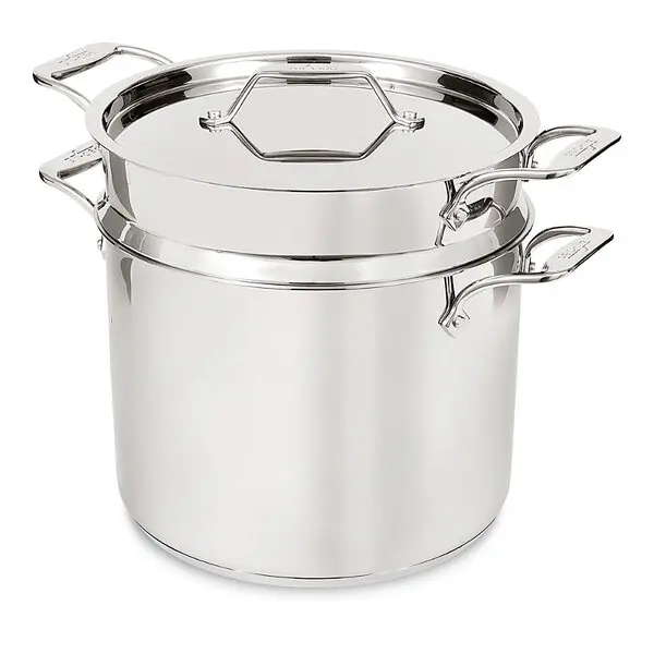 ALL-CLAD Simply Strain Steel 12 Quart Multipot With Insert - Stainless