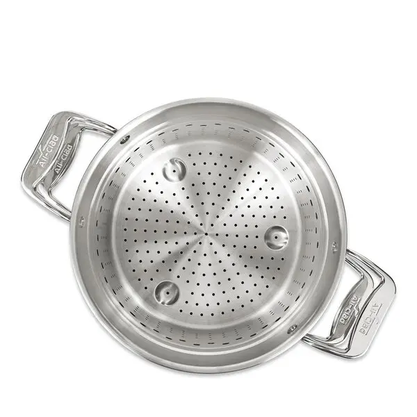 ALL-CLAD Simply Strain Steel 12 Quart Multipot With Insert