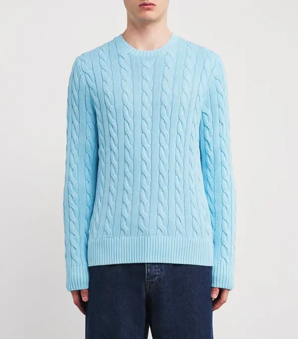 Polo Ralph Lauren Cotton Cable-knit Sweater - Blue