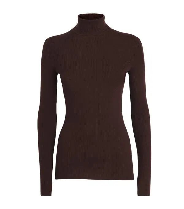 Maje Milko Rollneck Sweater - Brown