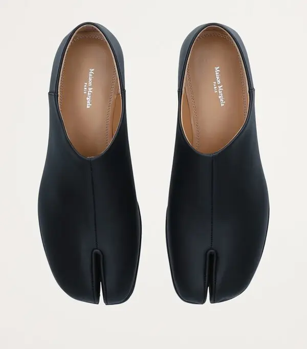MAISON MARGIELA Nappa Leather Tabi Babouche Mules - Black
