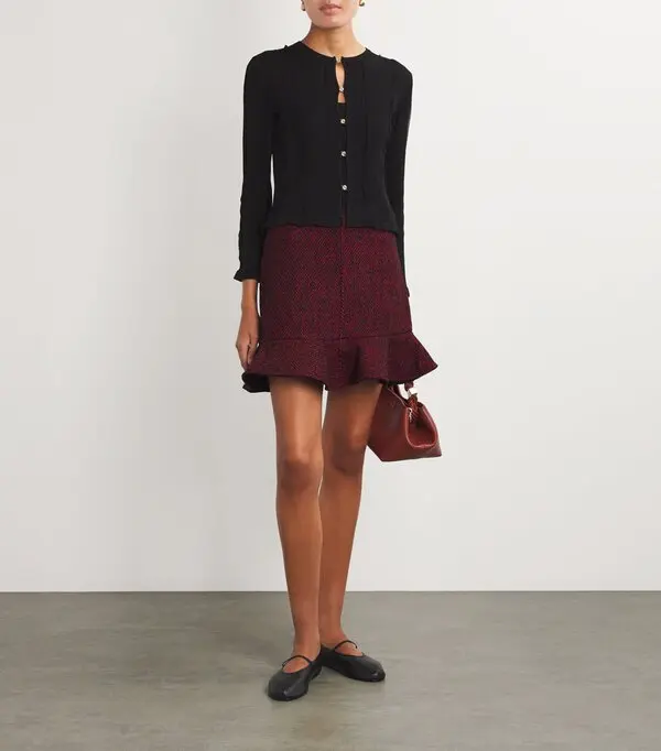 Maje Two-in-one Tank Top And Cardigan Set