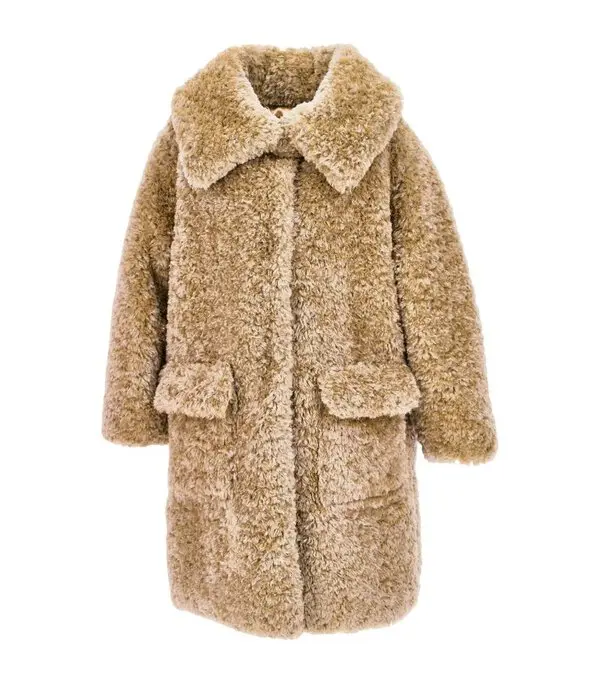 Monnalisa Longline Teddy Coat