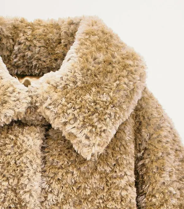 Monnalisa Longline Teddy Coat
