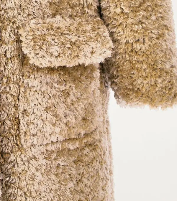 Monnalisa Longline Teddy Coat