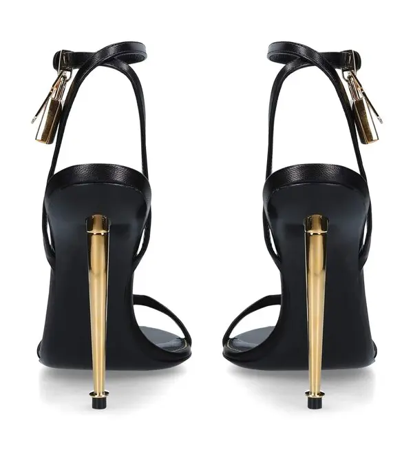TOM FORD Leather Padlock Sandal 105