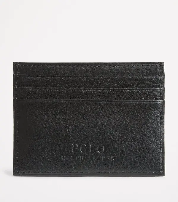 Polo Ralph Lauren Leather Logo Card Holder - Black