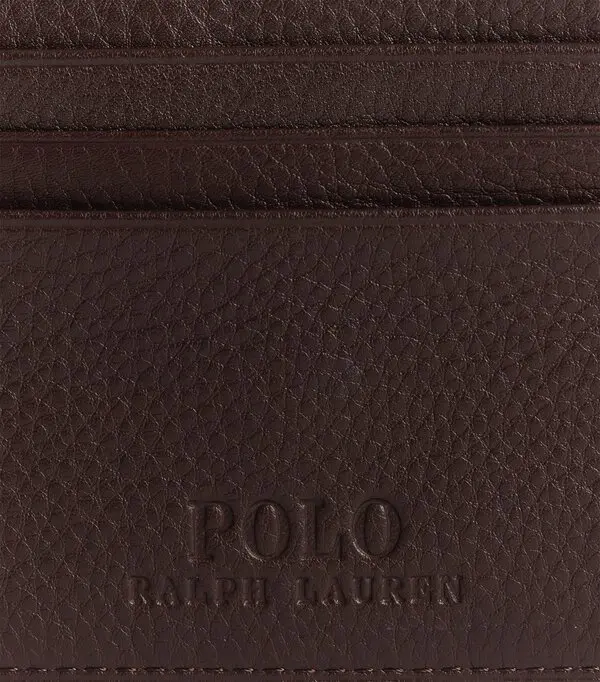Polo Ralph Lauren Leather Logo Card Holder - Brown