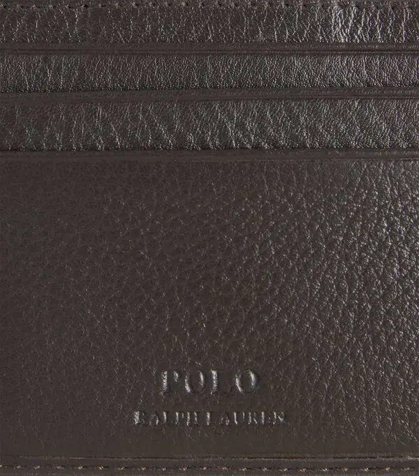 Polo Ralph Lauren Leather Logo Card Holder - Brown