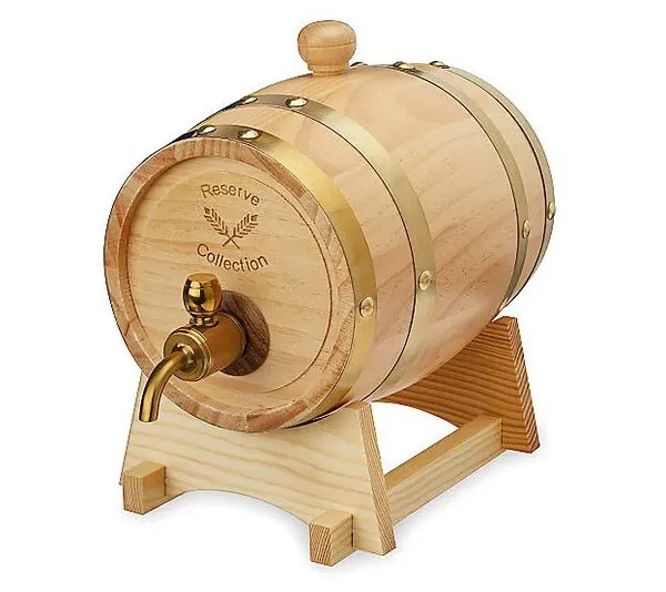 FOSTER & RYE Whiskey Barrel Drink Dispenser - One-color