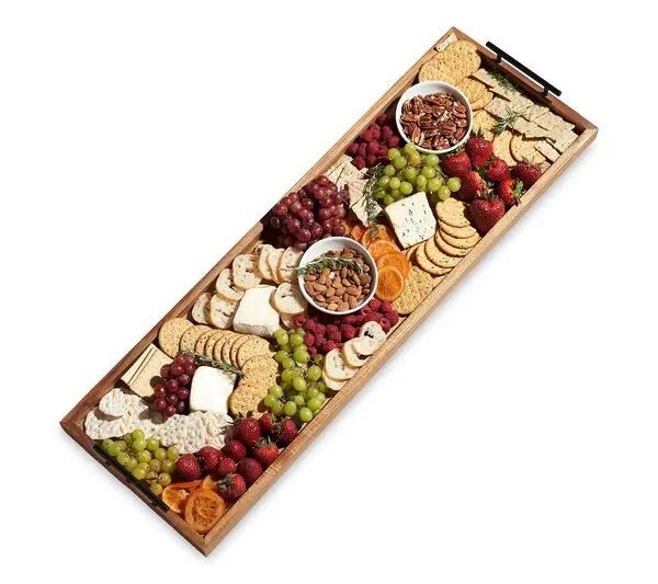 TWINE Living The Longboard Acacia Cheese Board - One-color