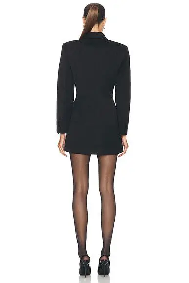 AEXAE Wool Contoured Blazer Mini Dress