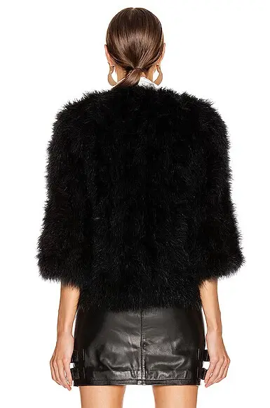 YVES SALOMON Feather Jacket - Noir