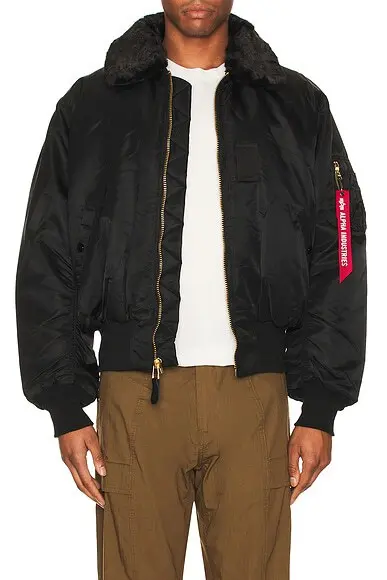 Alpha Industries B-15 Heritage Fit Flight Jacket - Black