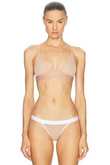 NEGATIVE UNDERWEAR Sieve Triangle Bra - Buff