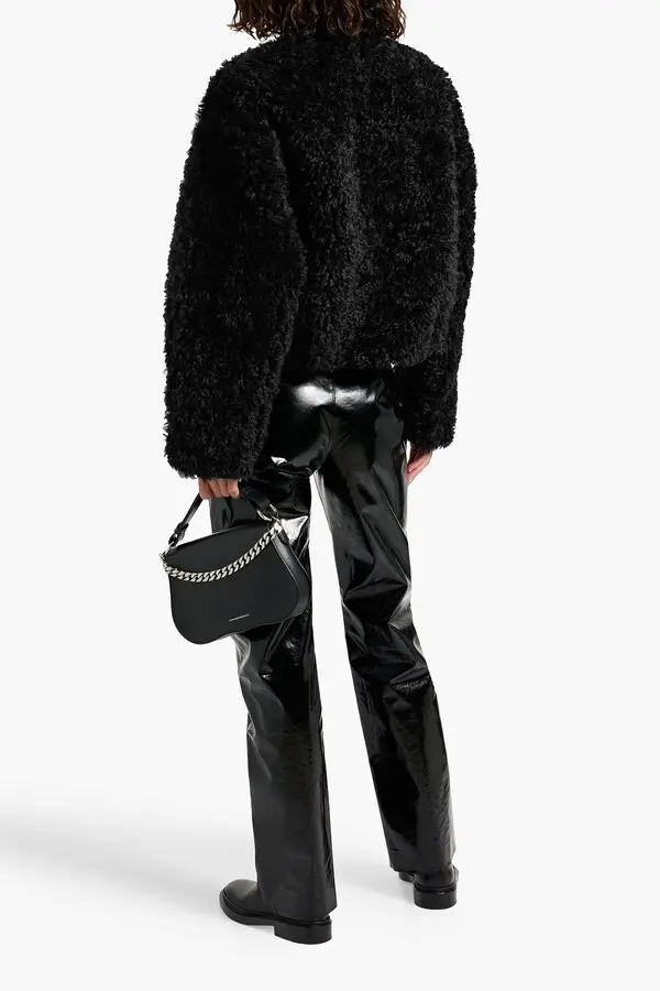 STAND STUDIO Charmaine Reversible Teddy Fleece Jacket