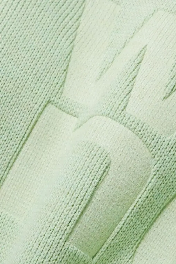 Alexander Wang Embossed Knitted Sweater - Light Green
