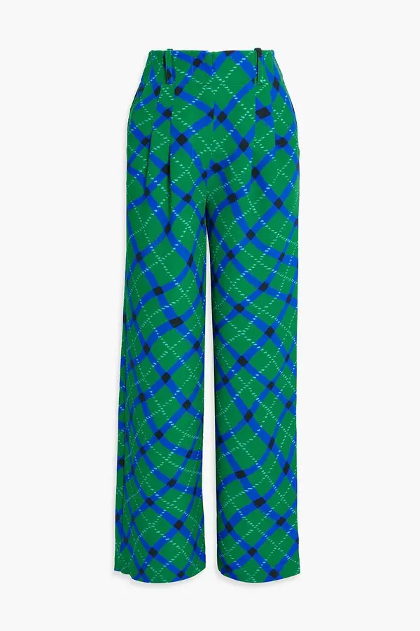SIMONMILLER Bloo Pleated Checked Pants