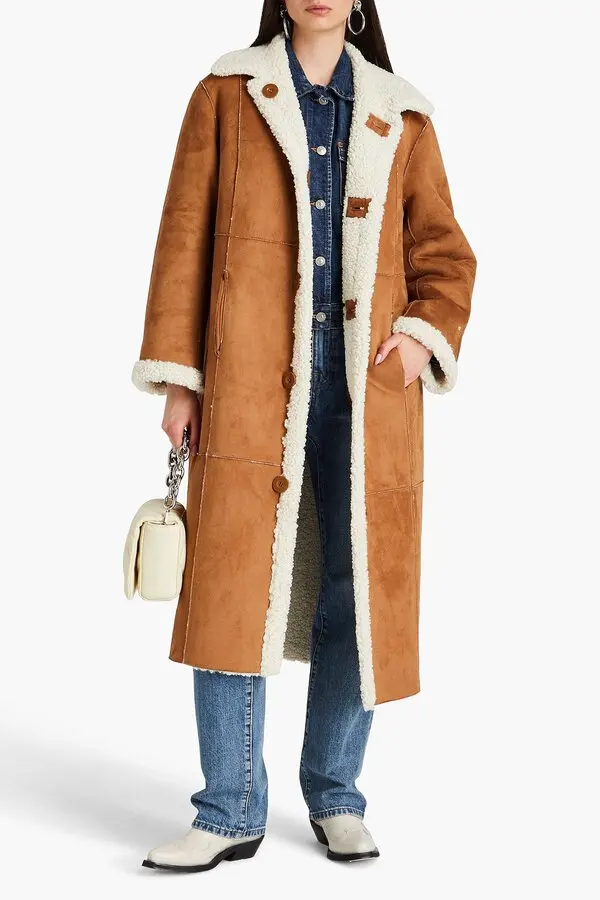 STAND STUDIO Kenca Reversible Teddy Fleece Coat