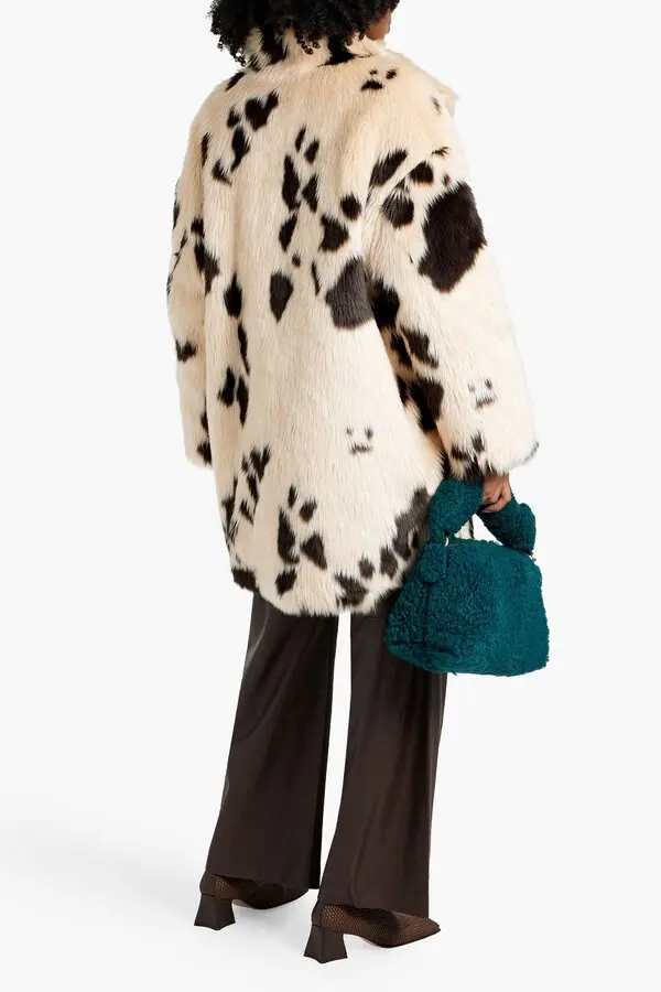 STAND STUDIO Doona Printed Plush Coat