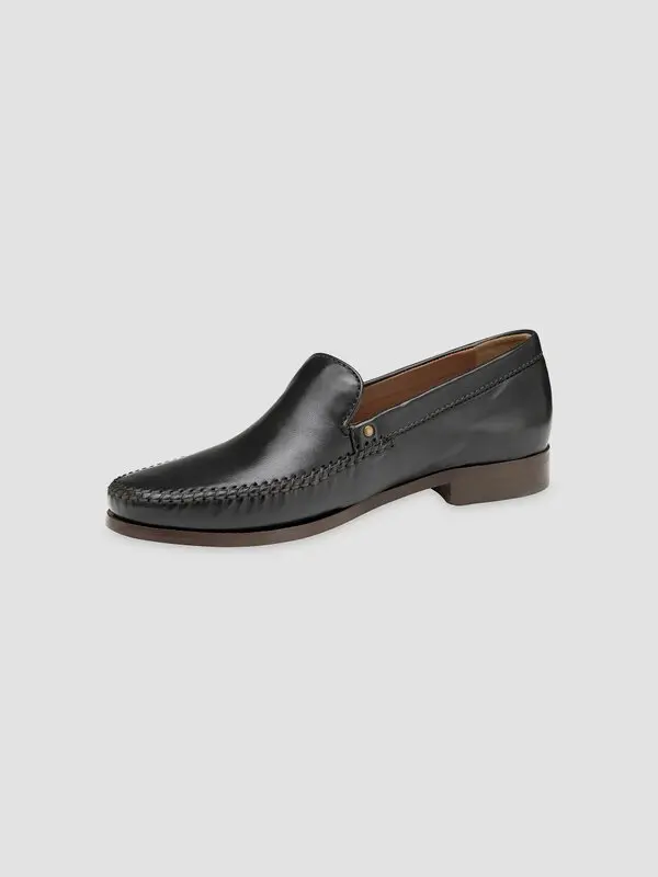 Johnston & Murphy Baldwin Leather Loafers - Black