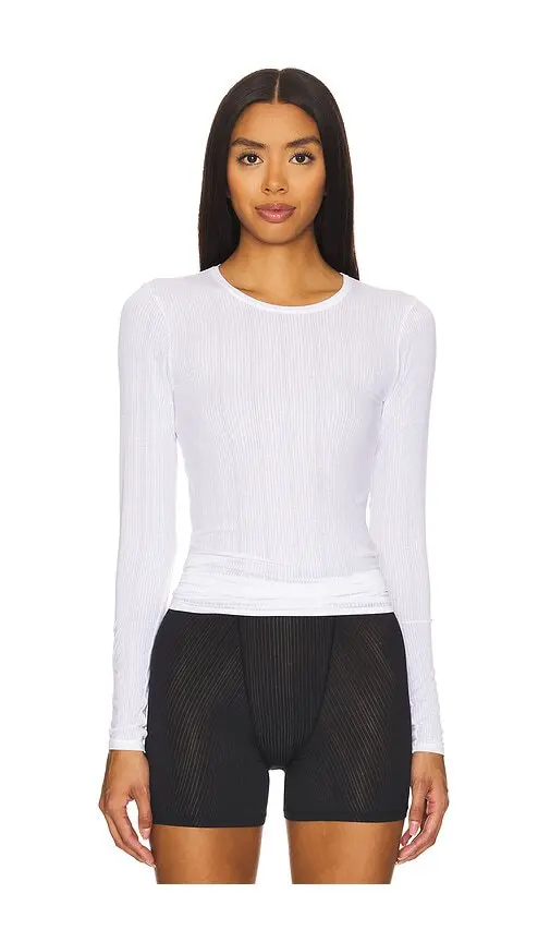 NEGATIVE UNDERWEAR Whipped Long Sleeve Top - White