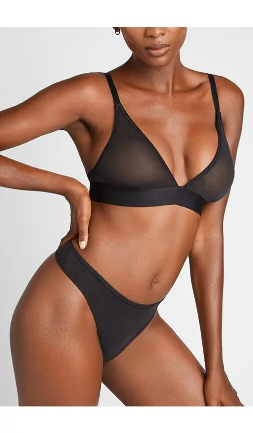 NEGATIVE UNDERWEAR Sieve Triangle Bra - Black