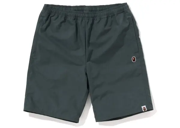 A BATHING APE Ape Head Beach Shorts - Olive Drab