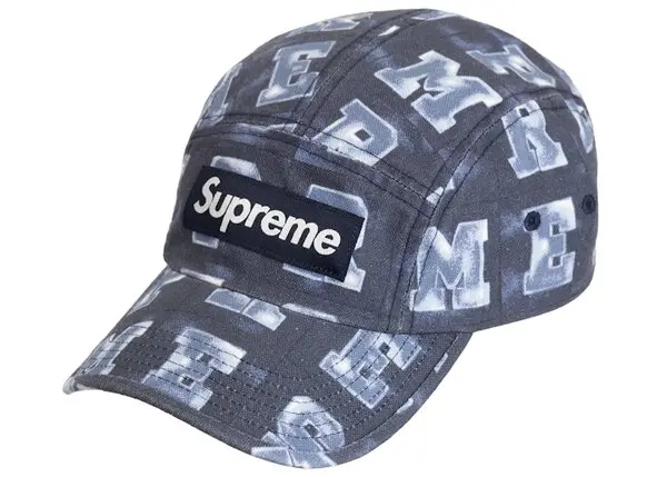 Supreme Blocks Camp Cap - Navy Blue