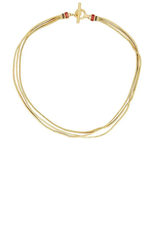 ROXANNE ASSOULIN Slinky Layered Necklace - Vintage Gold