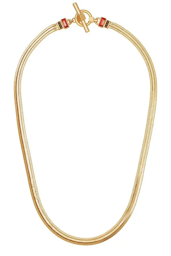 ROXANNE ASSOULIN Slinky Layered Necklace - Vintage Gold
