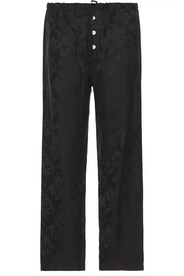 BODE Football Jacquard Pajama Pants - Black