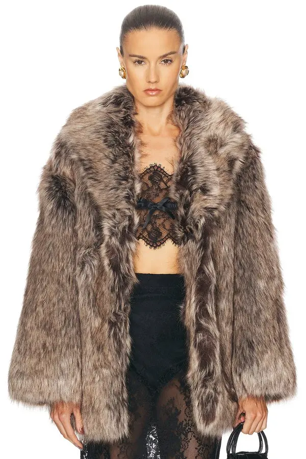 Lpa Elliana Faux Fur Coat