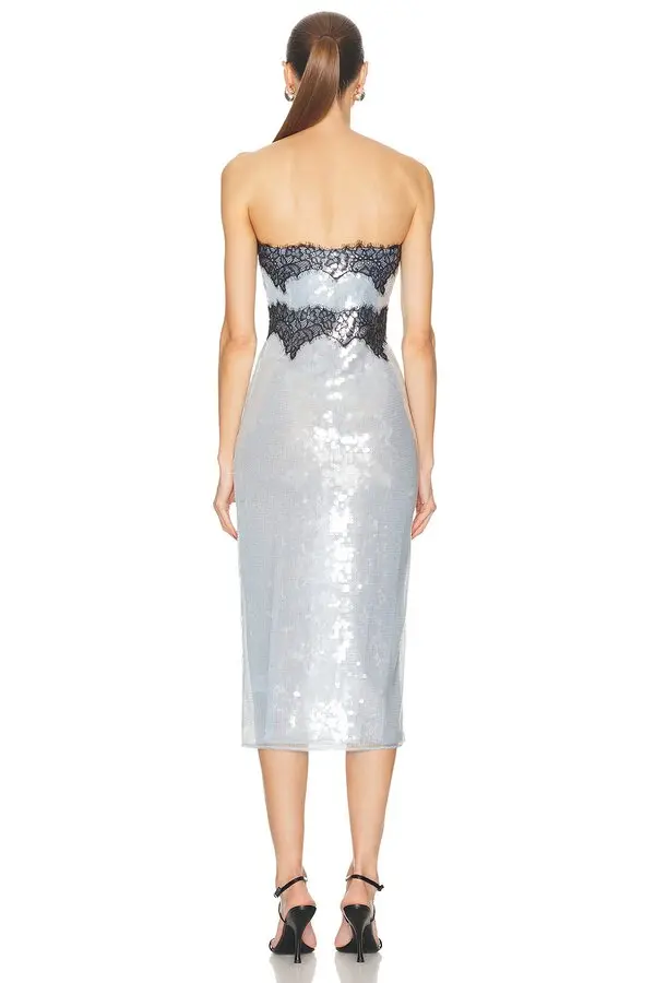 Retrofte Women's Ellen Sequin Dress - Ice Blue - Size Large