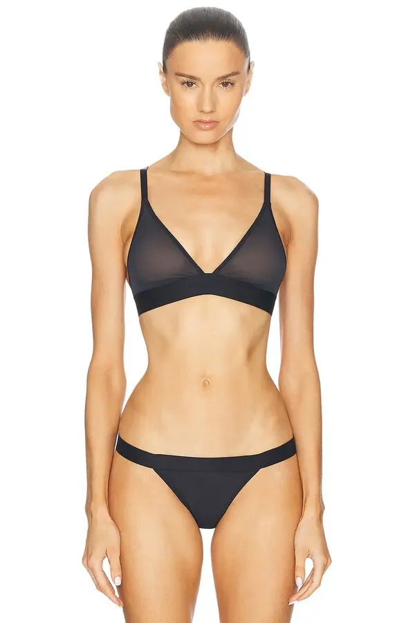 NEGATIVE UNDERWEAR Sieve Triangle Bra - Black