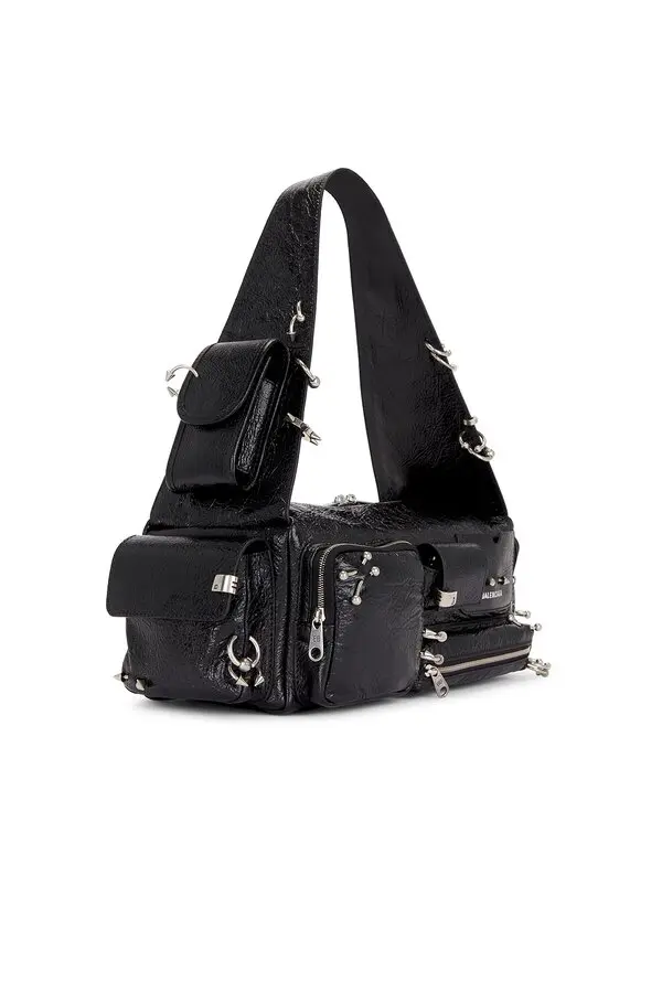 Balenciaga Superbusy Sling Small In Black - 20% Off | Editorialist