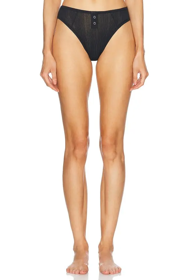 NEGATIVE UNDERWEAR Whipped French Cut Brief - Black