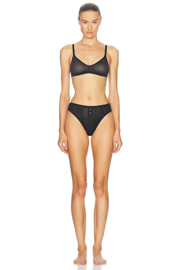 NEGATIVE UNDERWEAR Whipped French Cut Brief - Black